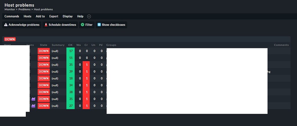 CheckMK Raw 2.0.0p9 (CRE) - Activating Changes Causes Hosts To Show As Down - Troubleshooting ...