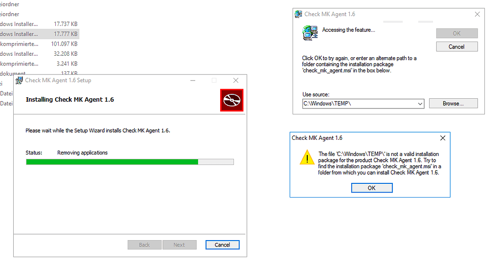 Unable to uninstall/reinstall CheckMK Agent - Troubleshooting - Checkmk Community
