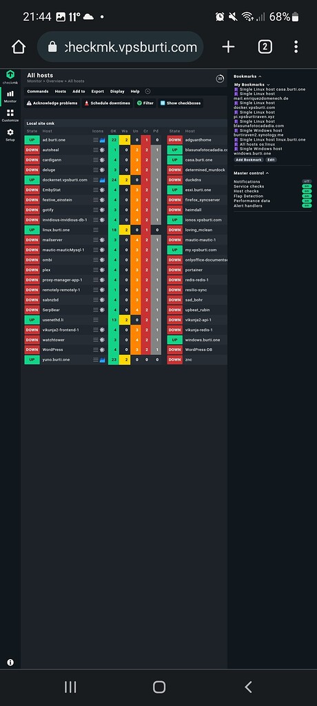 All my dockers aparrent down! - Troubleshooting - Checkmk Community