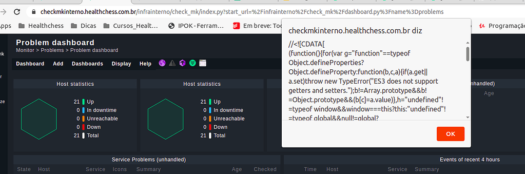 Help - Please - pop up with the following message - Troubleshooting - Checkmk Community