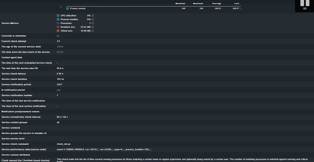 Process Service does not update metrics - Troubleshooting - Checkmk Community