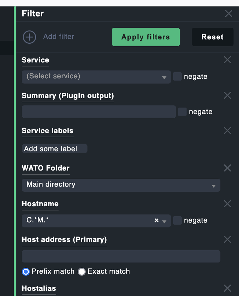 Reguläre Ausdrücke im Filter verwenden - Feedback - Checkmk Community