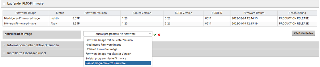 Fujitsu Primergy iRMC S5 Firmware 3.37P - Cannot fetch system ...