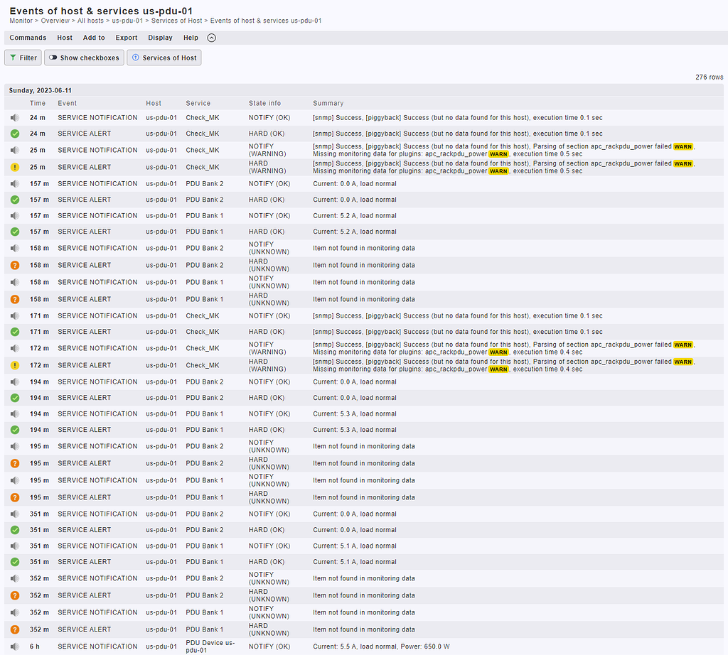 Apc rackpdu power : missing monitoring data - Troubleshooting - Checkmk Community