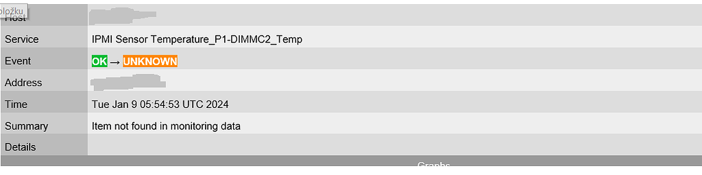 Item not found in monitoring data (IPMI) - Troubleshooting - Checkmk Community
