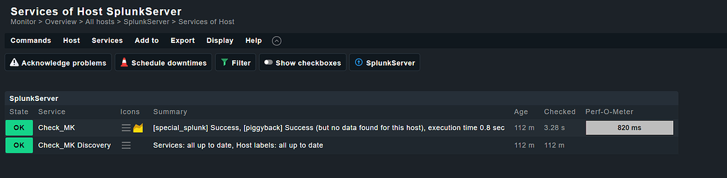 Splunk monitoring - Troubleshooting - Checkmk Community