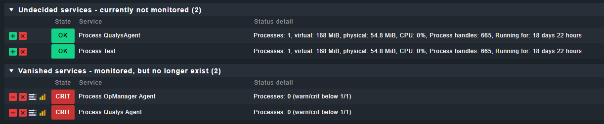 Process discovery, detects process but fails to find the count ...