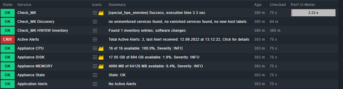 HP Oneview monitoring in Checkmk - Troubleshooting - Checkmk Community