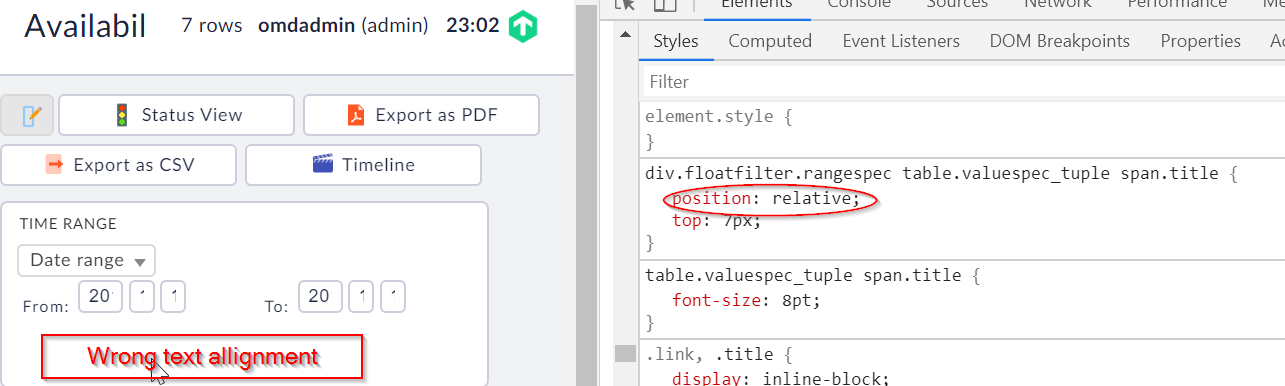 Availability: Input text are smaller than the numbers - Troubleshooting ...