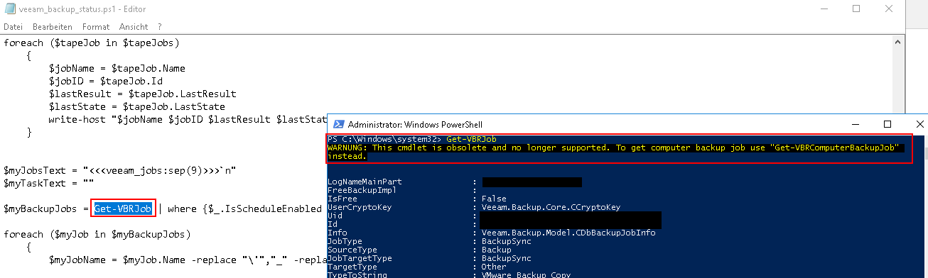 Checkmk Plugin broken after Veeam 10 Update - Troubleshooting - Checkmk Community