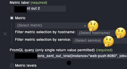 Prometheus custom PromQL: is the "Metric" section broken? - General - Checkmk Community
