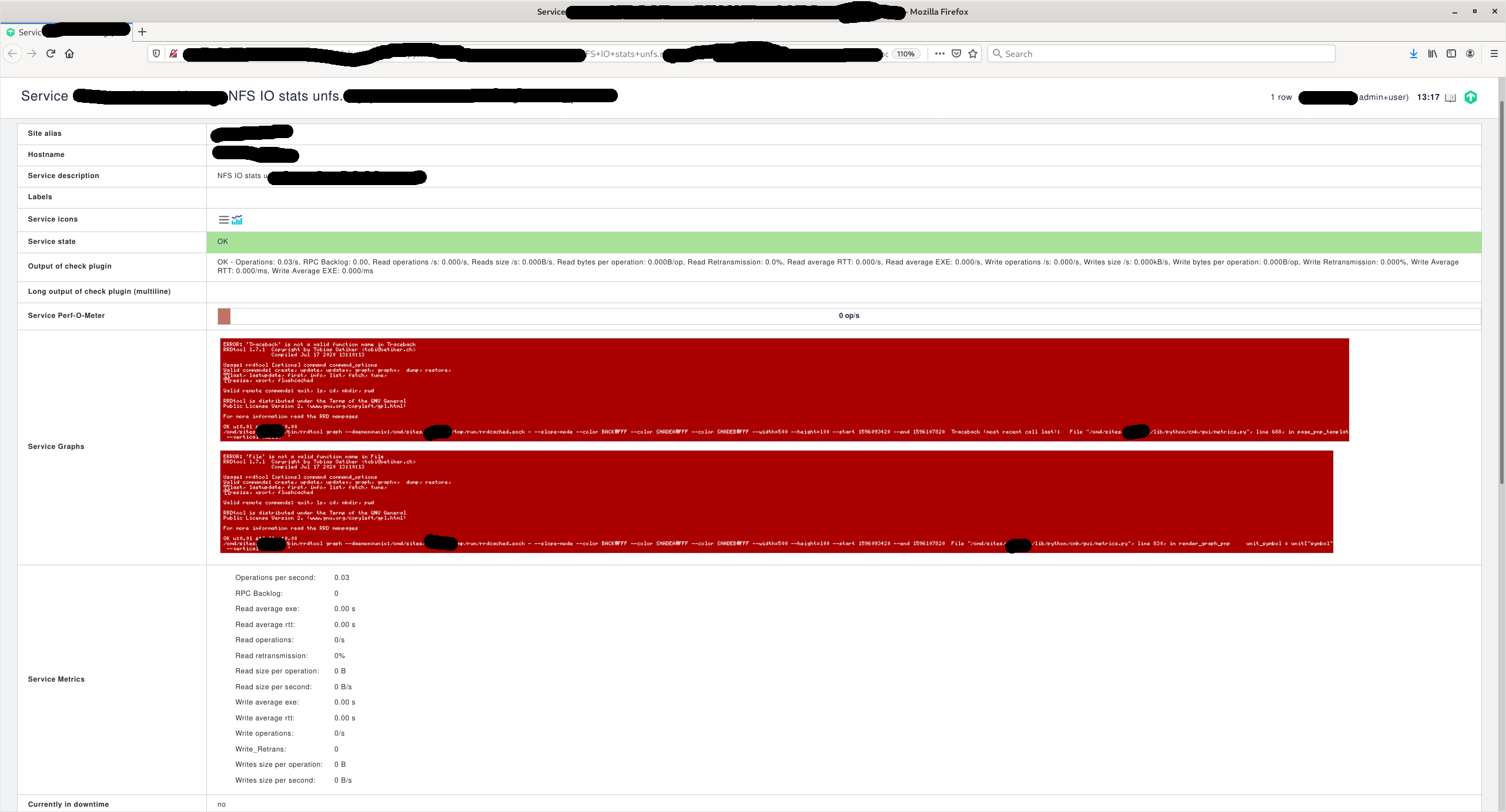Nfsiostat rrd graph error - Troubleshooting - Checkmk Community