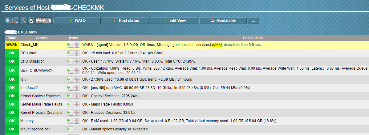 New Server - Monitoring Itself - Warning Present (New to Check_MK) - Troubleshooting - Checkmk ...