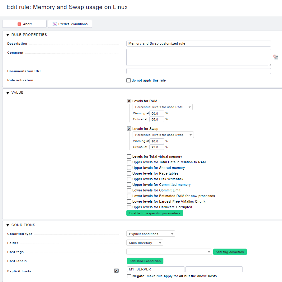 Memory check customization - General - Checkmk Community