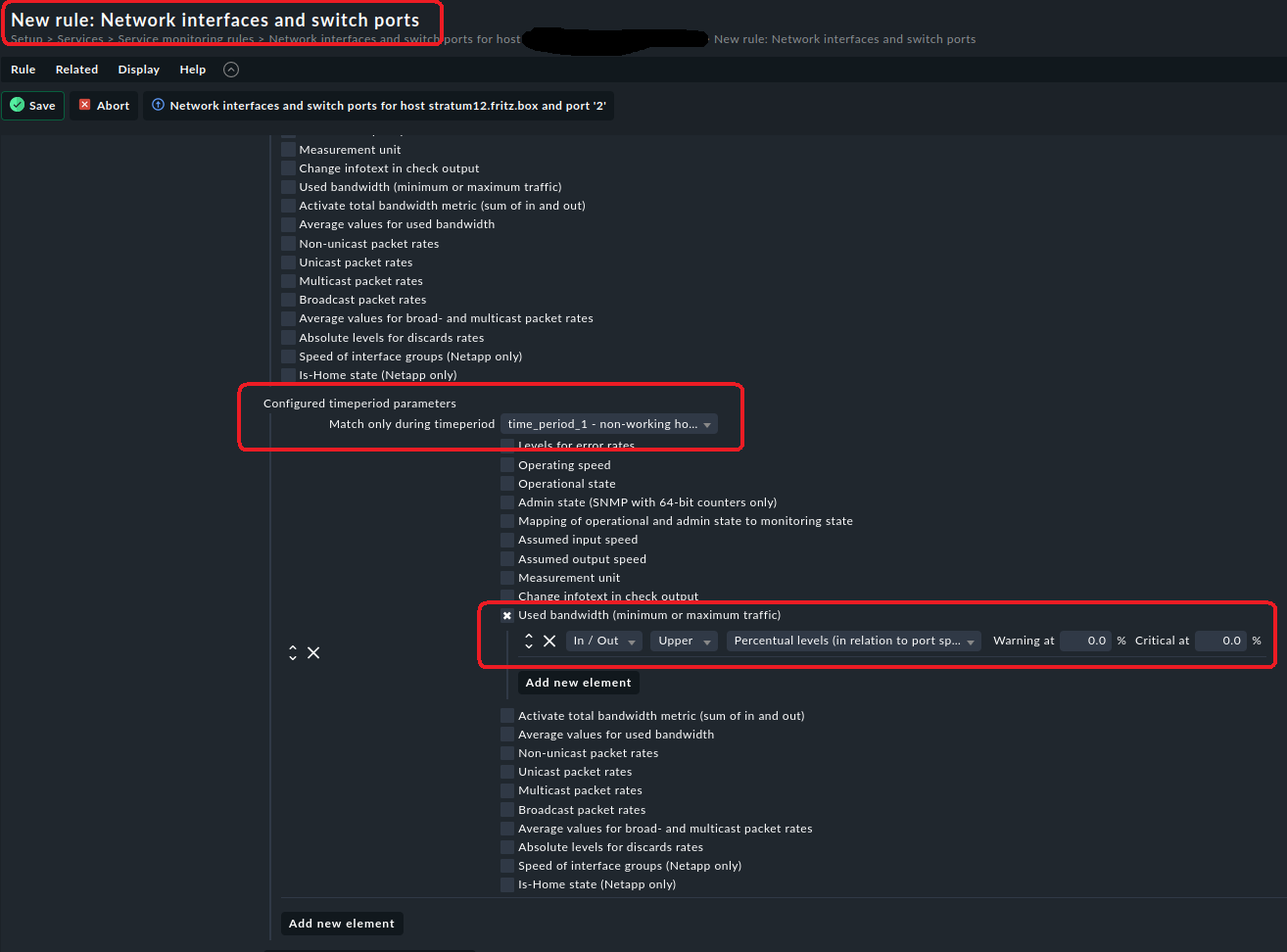 Alert when high bandwidth usage on host - General - Checkmk Community