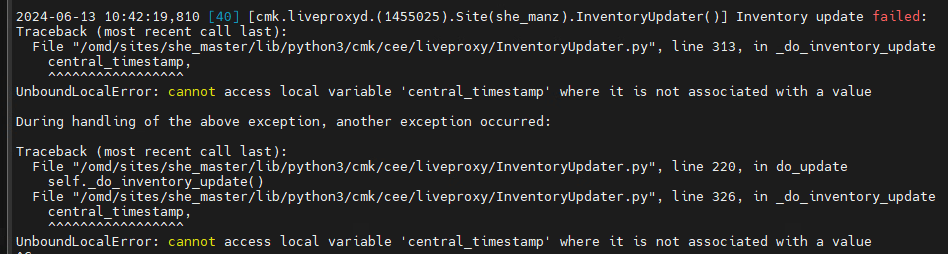 HW/SW Inventory in Distributed Monitoring - Troubleshooting - Checkmk Community