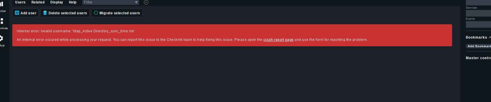 Unable to apply any site changes after LDAP configuration ...