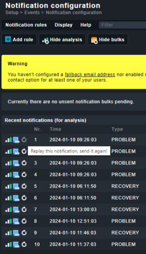 Erro sending notifications - Troubleshooting - Checkmk Community