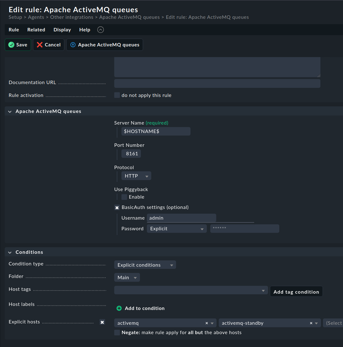 Active MQ clustered services - Troubleshooting - Checkmk Community