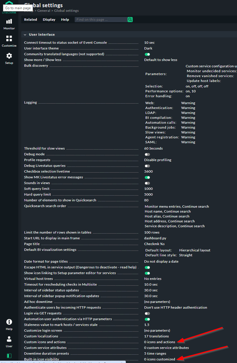 Two different Symbols and his Funktion on the CheckMK Agent on an Host - General - Checkmk Community