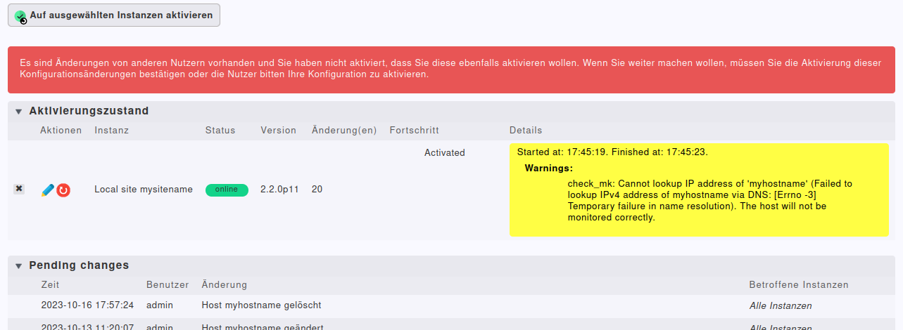 Checkbox missing to activate changes if there are changes from colleagues - Troubleshooting ...