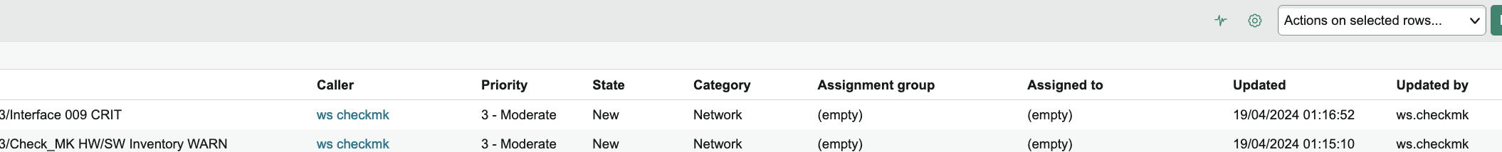 Checkmk and ServiceNow Integration - Troubleshooting - Checkmk Community