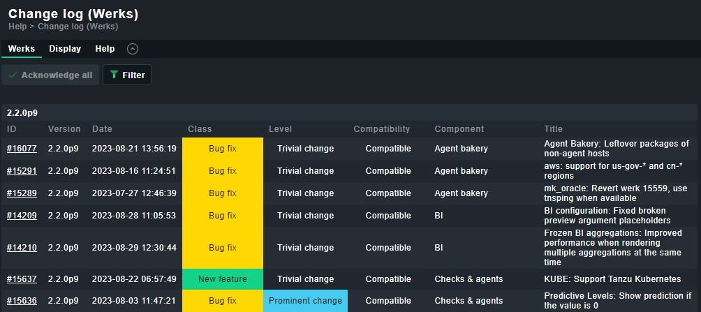 Info abt the the big fixes - General - Checkmk Community