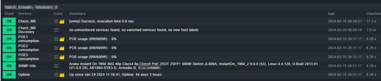 Monitoring HP 2920 Switch Stack with SNMP & Aruba Instant On 1960 48G ...
