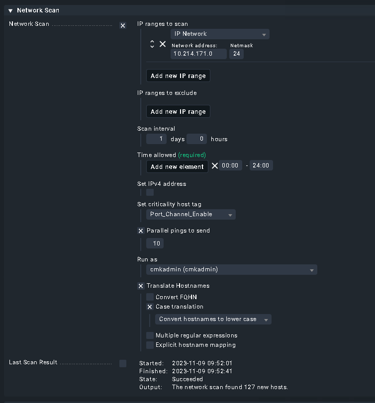Automatic Activate Change after Network Scan - General - Checkmk Community