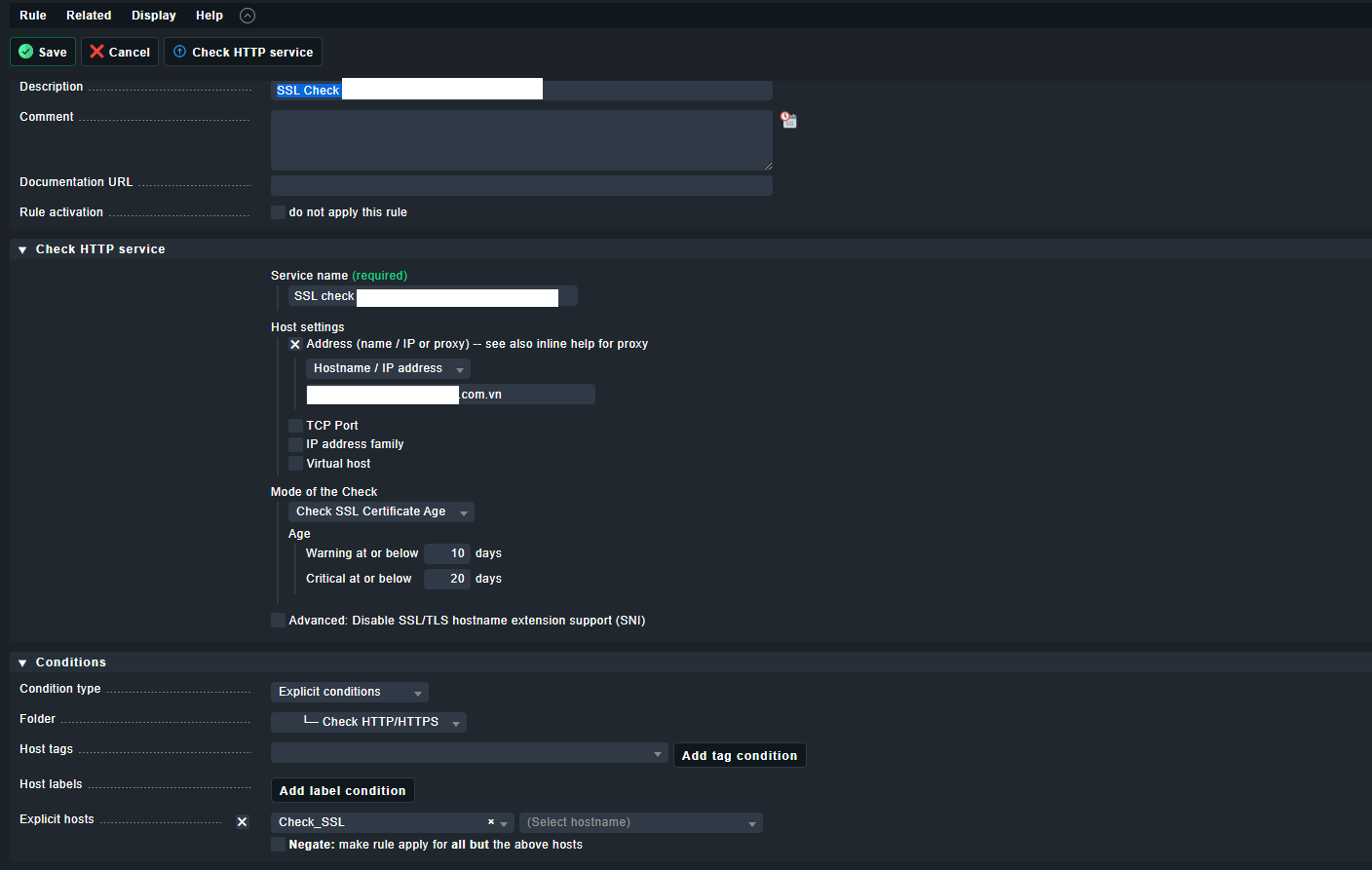 [Issue] Configure socket timeout check SSL - Troubleshooting - Checkmk Community