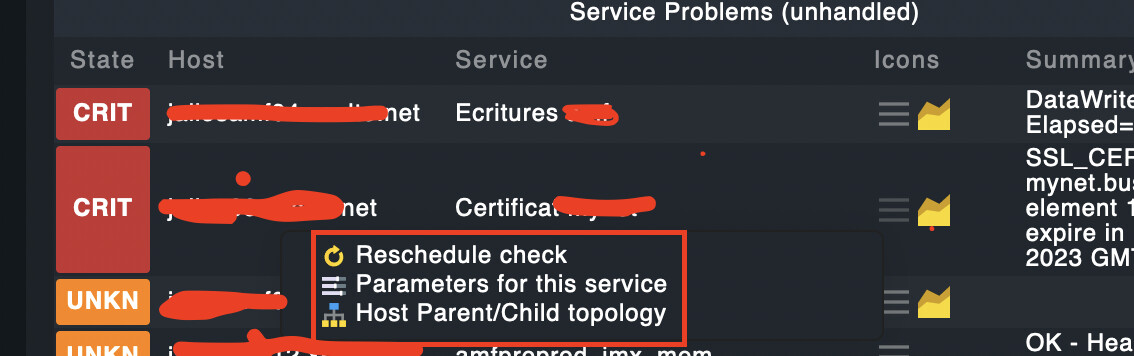 Adding 'acknowledge problem' in 'Services problem' dashboard / action menu - Troubleshooting ...