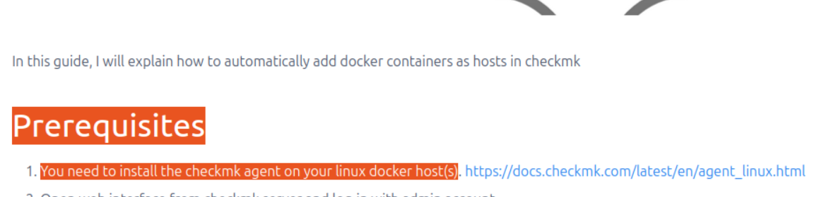 How-to: Automatically add docker containers as hosts to checkmk - Community Knowledge - Checkmk ...