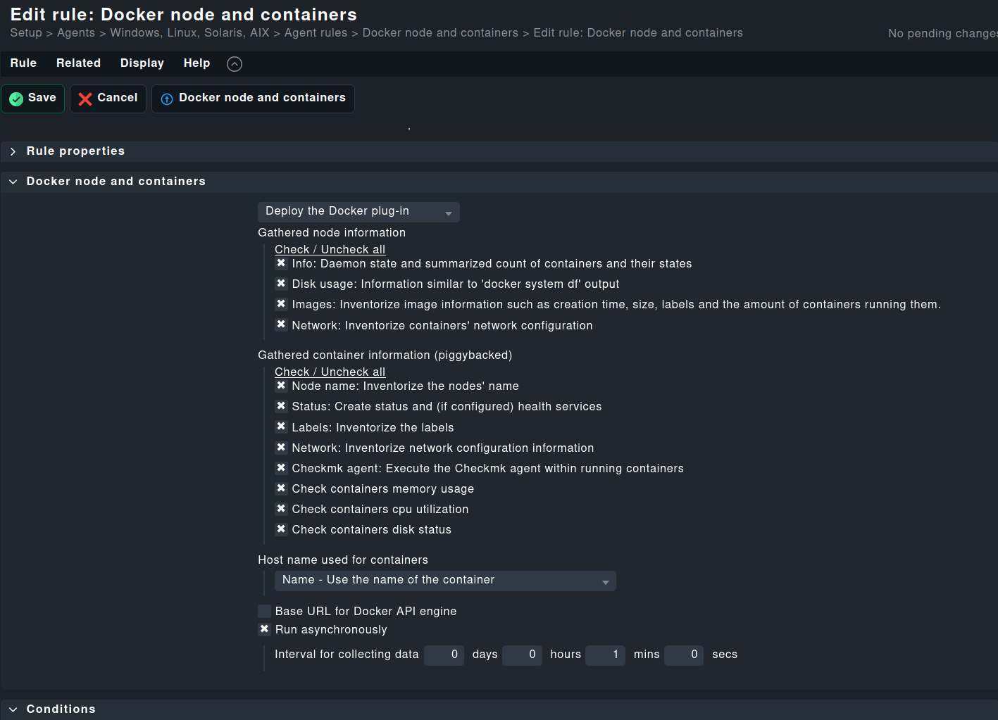SW Inventory missing Name, Creation, Labels, Status, Image for Docker containers (only ID is ...