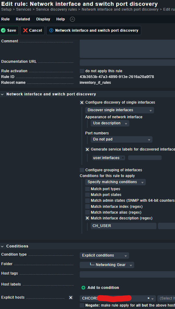 Switch interface monitoring rules based on interface's description? - Troubleshooting - Checkmk ...