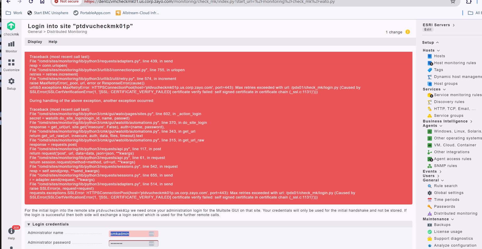 Can I have checkmk re-build its list of distributed monitoring ...