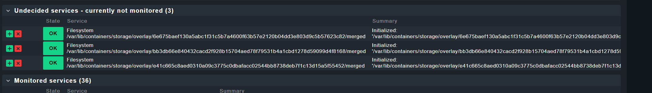 Best way to ignore ephemeral podman /var/lib/containers/storage/overlay ...