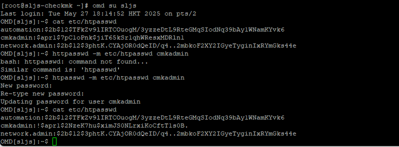 How to recover the GUI password? - Troubleshooting - Checkmk Community