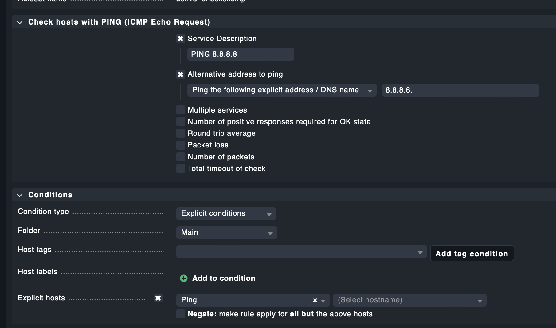 Host for Ping checks - General - Checkmk Community