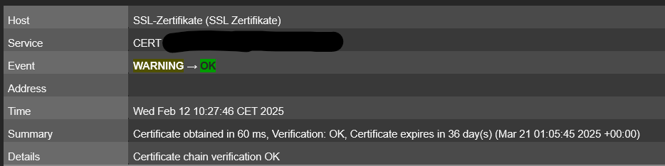 Checkmk Let's Encrypt CERT/HTTPS - Certificate chain verification failed - Troubleshooting ...
