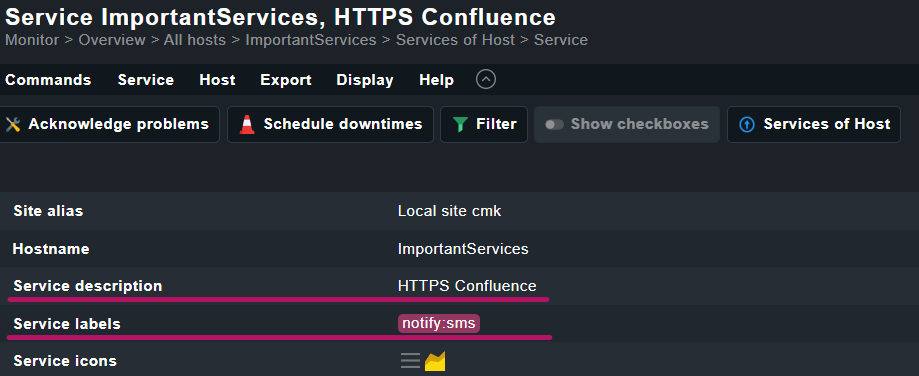Label-Based notification rules ignored for active checks (http-checks) - Troubleshooting ...