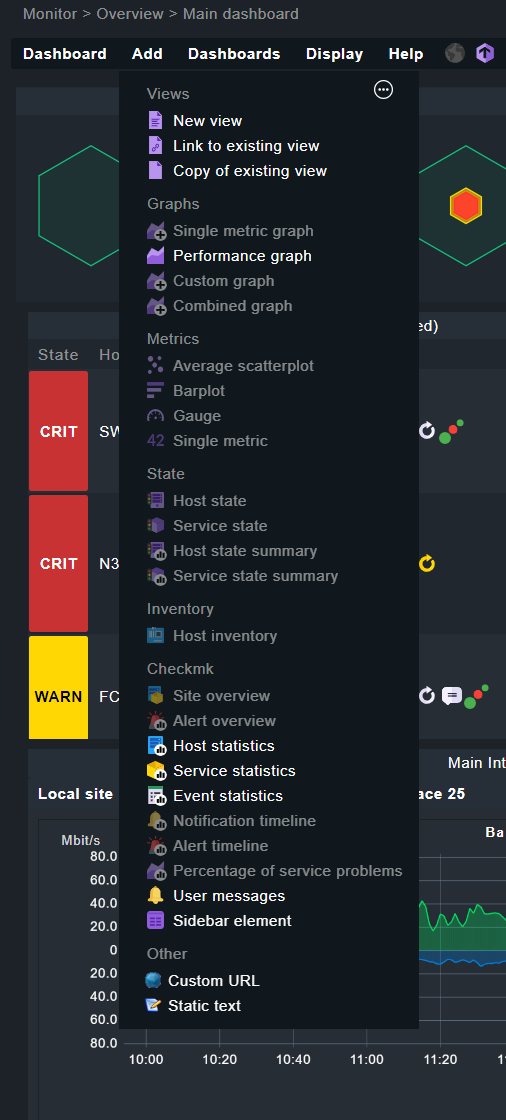 I am trying to add graph and metric to my dashboard but the icons in Add button are not activate ...