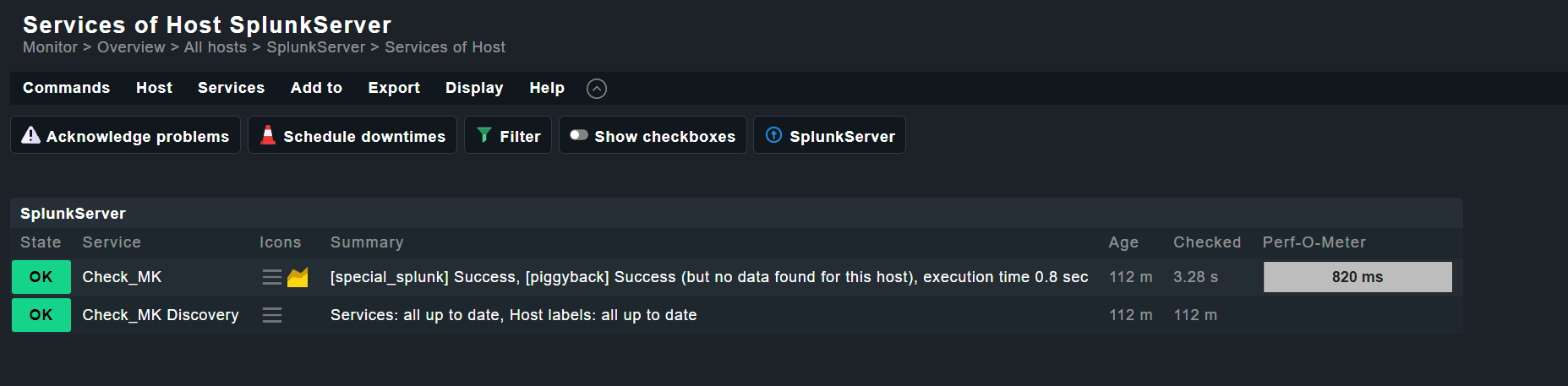 Splunk monitoring - Troubleshooting - Checkmk Community